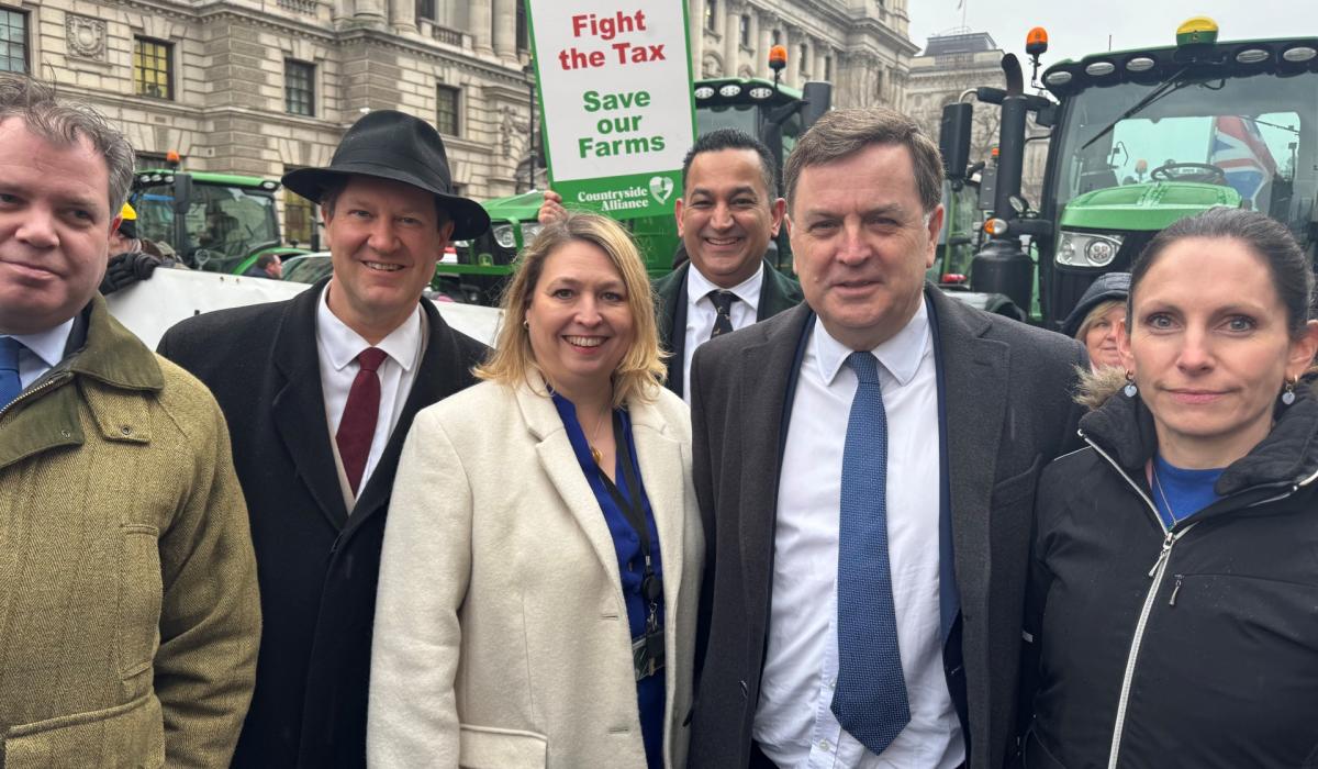 Farmers rally in Westminster against Labour’s Family Farm Tax proposal
