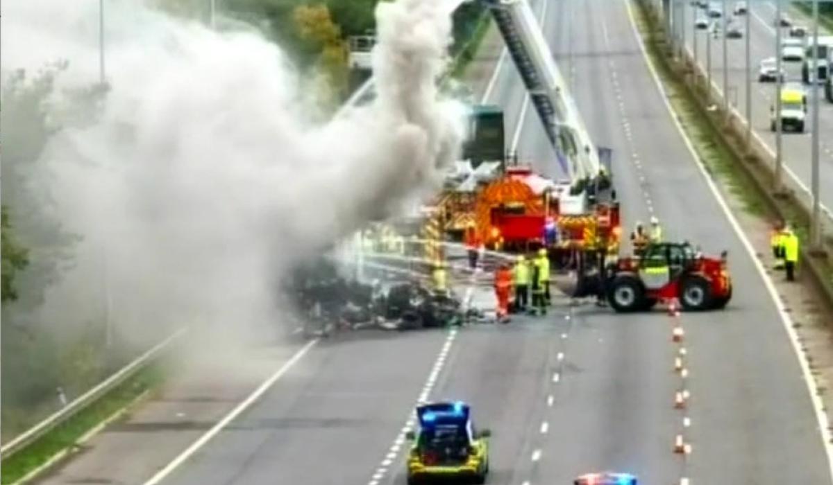 lorry fire m5