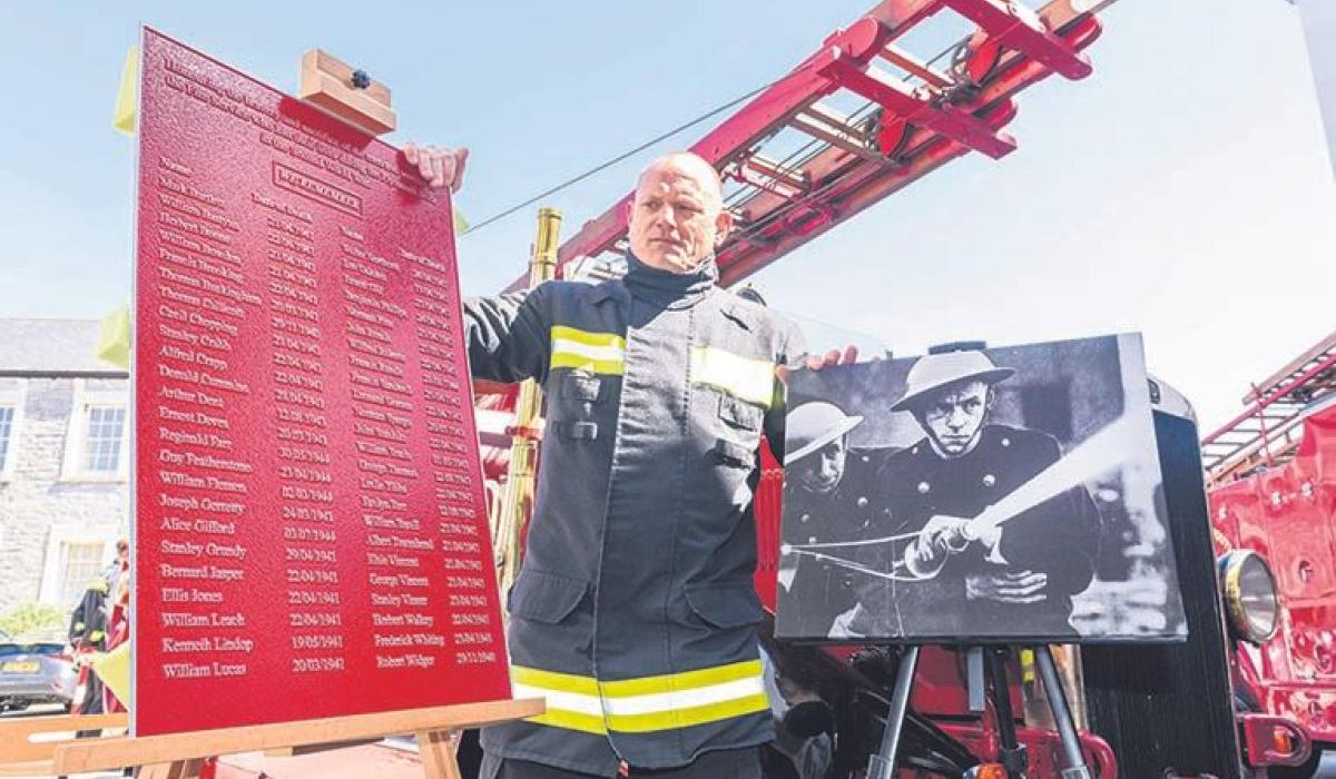 Special plaque brings together 48 names of fallen firefighters for the ...
