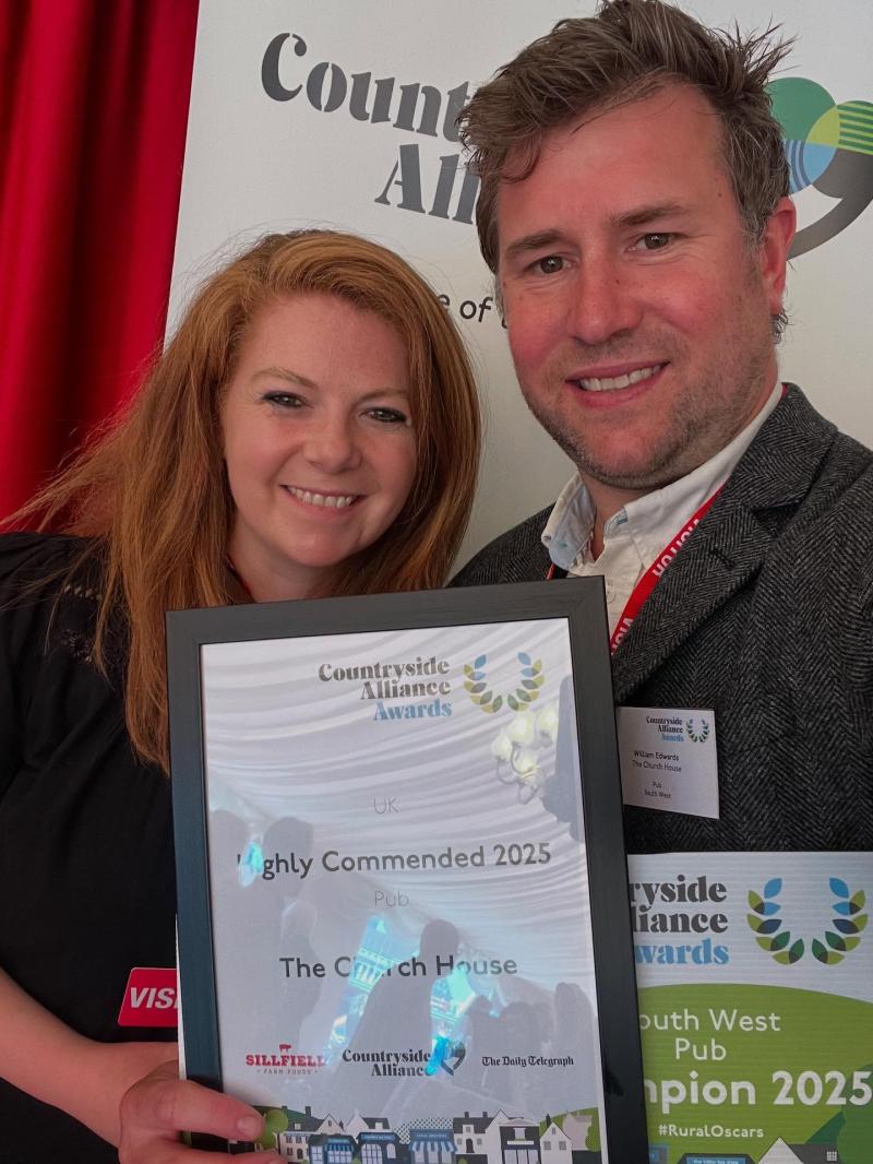 ‘We were very thrilled to win’ - Family-run Devon pub highly commended in countryside awards